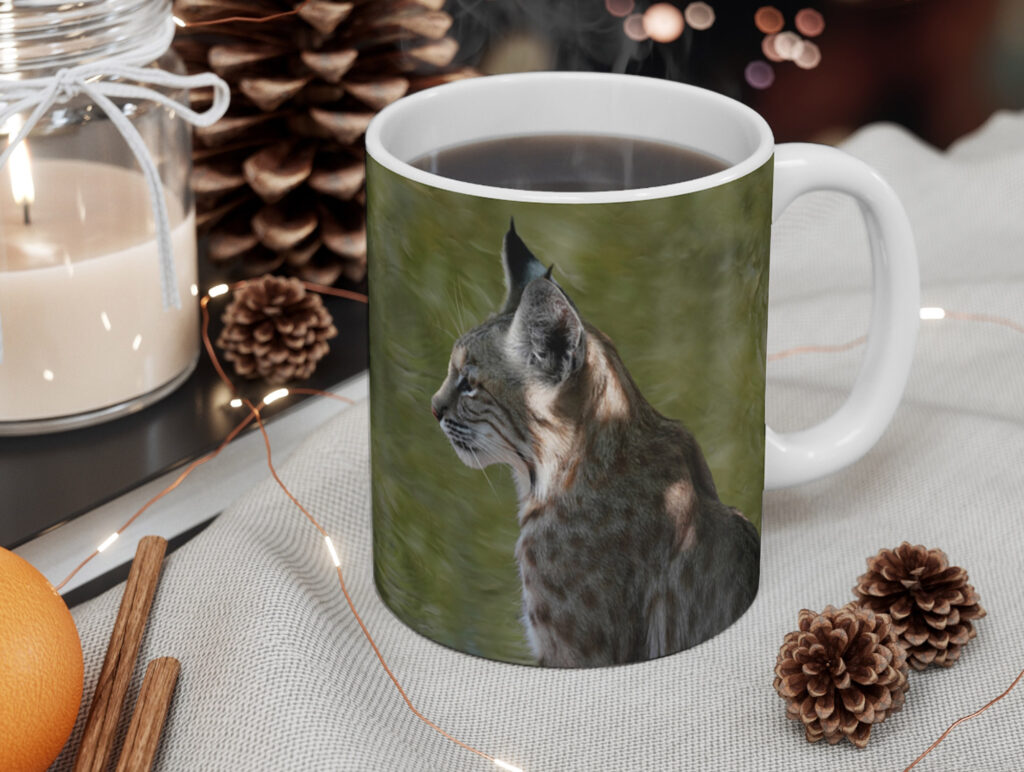 Coffee Mugs – Portrait of a Bobcat – Moment of Perception Photography