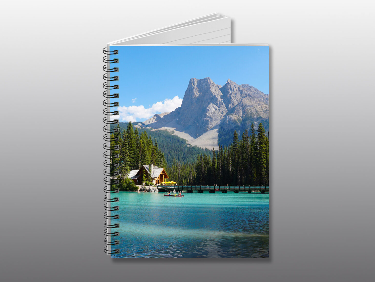 Spiral Notebook – Enjoying Moraine Lake – Moment of Perception Photography